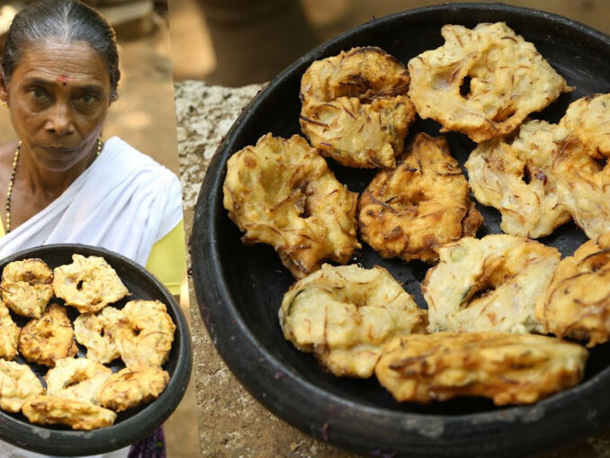 Snack with sun dried tapioca powder – Village Cooking