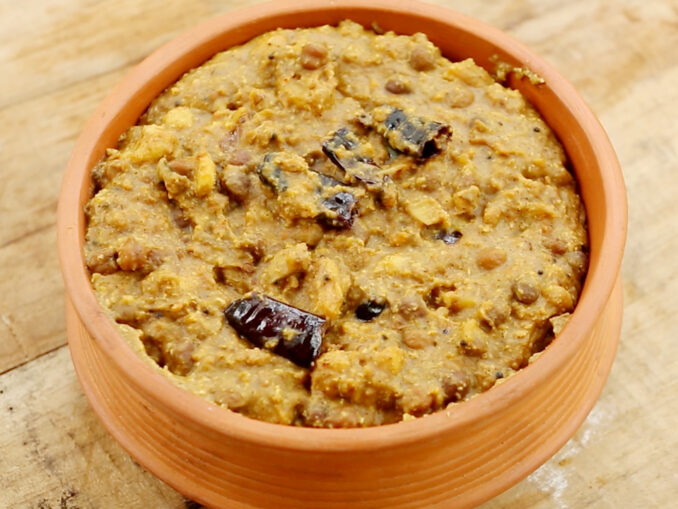 Dried tapioca with green gram – Village Cooking
